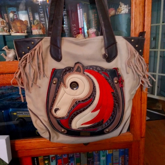 chala bag | Bags | Chala Tote With Lg Horse | Poshmark